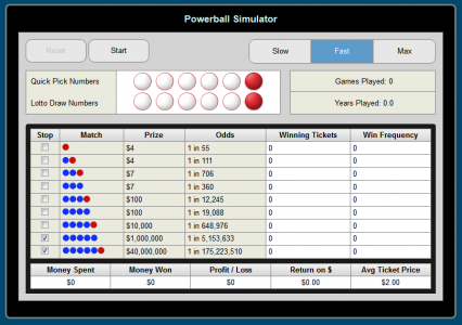Lotto Simulator | This is davehamel.com
